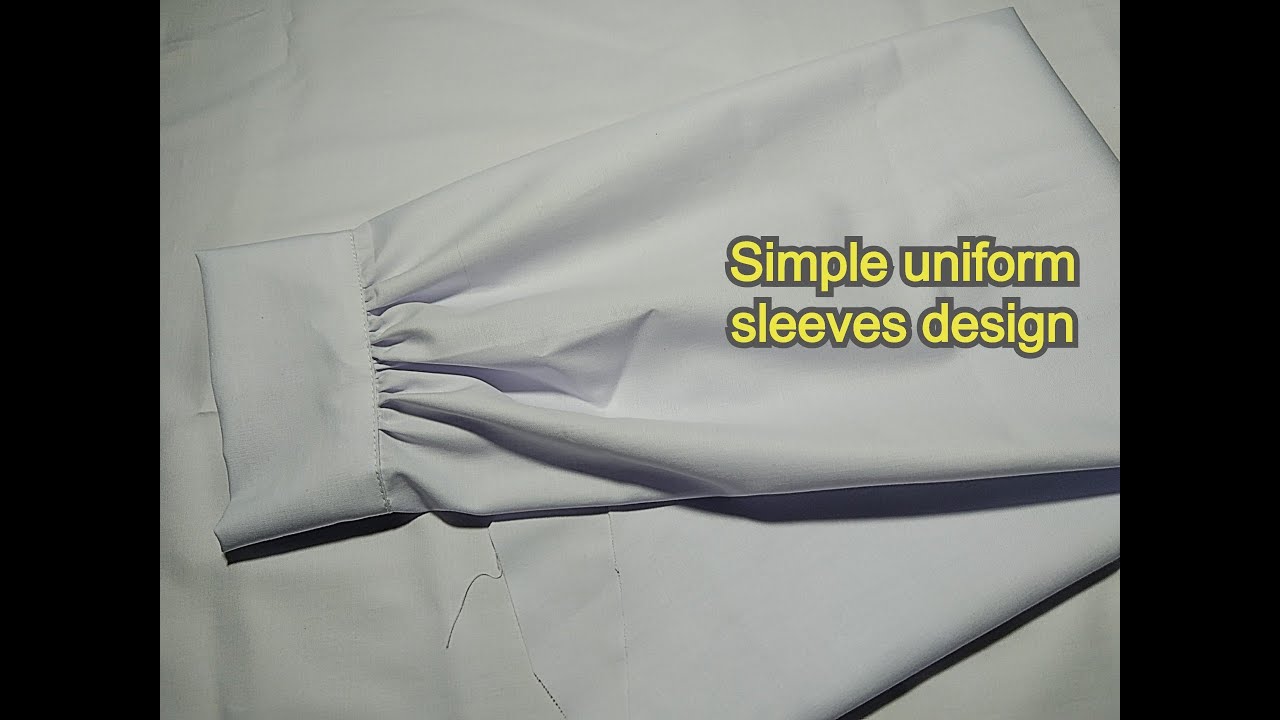 Cuff Sleeves Design Of a Uniform || stitching with Nasreen - YouTube