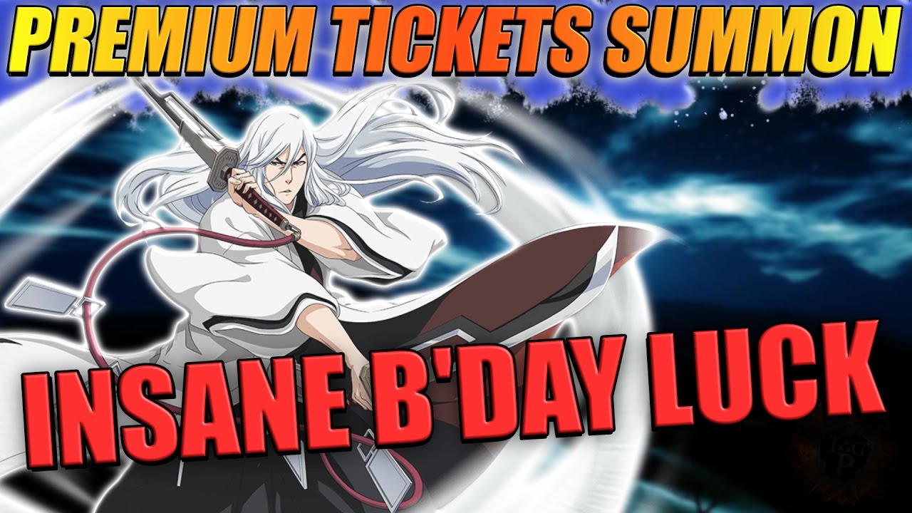 Bleach Brave Souls PREMIUM SUMMON TICKET'S INSANE LUCK! - YouTube