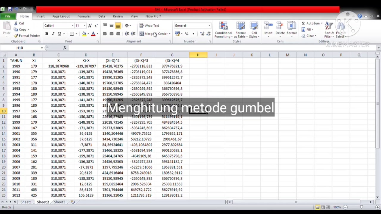 PERHITUNGAN PERENCANAAN HUJAN DENGAN METODE GUMBEL DAN METODE BIASA ...