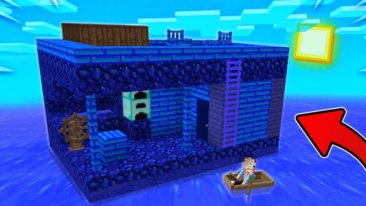 ΒΡΗΚΑ ΕΝΑ ΣΠΙΤΙ ΑΠΟ ΝΕΡΟ ΣΤΟ ΩΚΕΑΝΟ ΣΤΟ MINECRAFT ! - YouTube