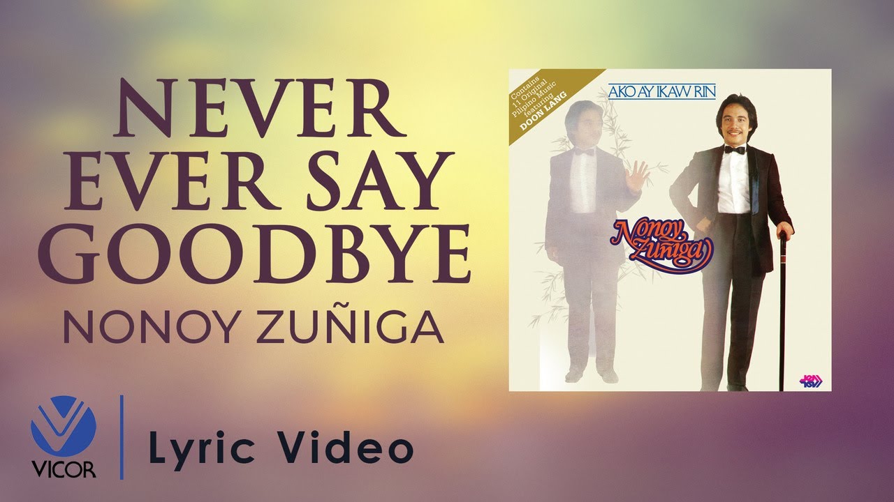 Never Ever Say Goodbye - Nonoy Zuñiga (Official Lyric Video) - YouTube