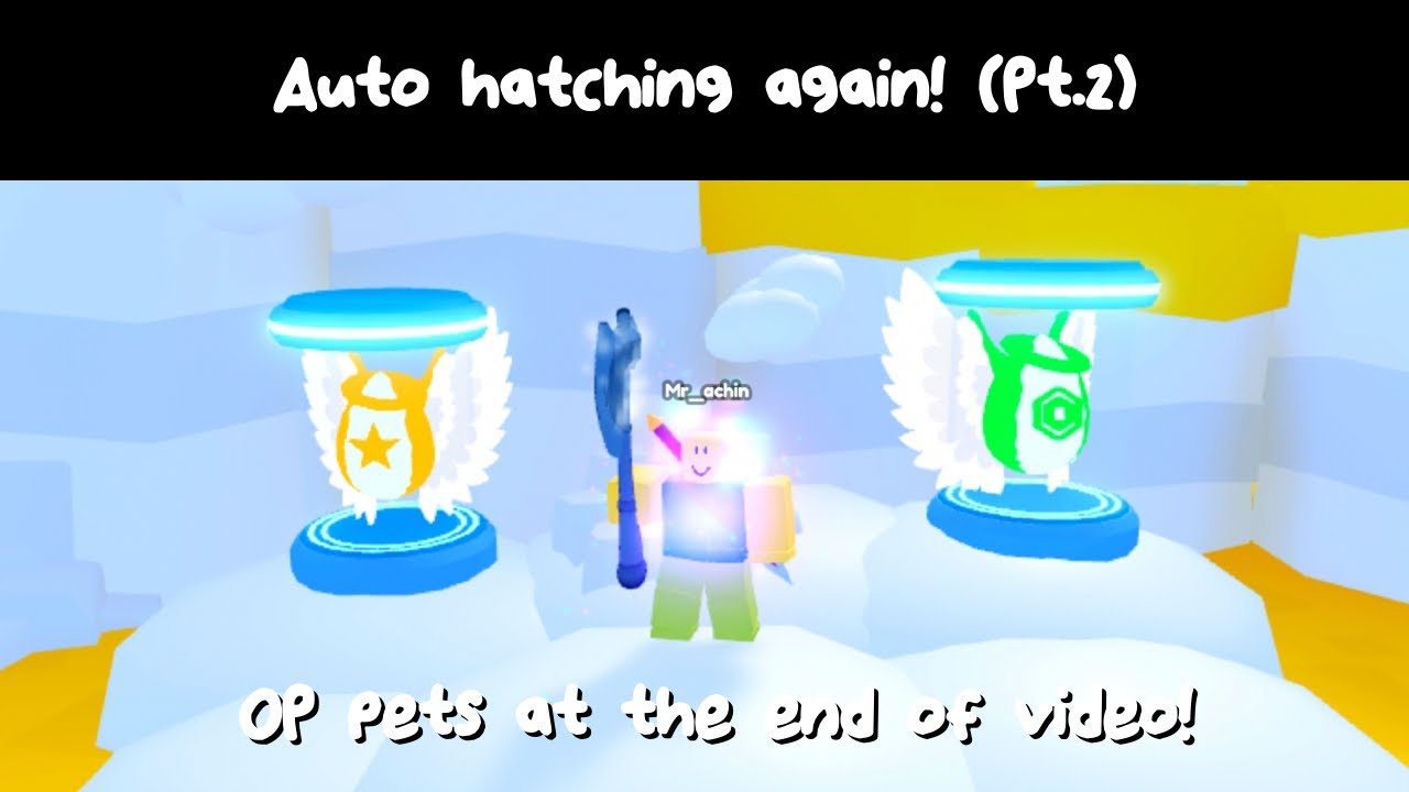 Auto Hatching eggs in Heaven map! 🥚 (Pt.2) Roblox Timber Champions ...