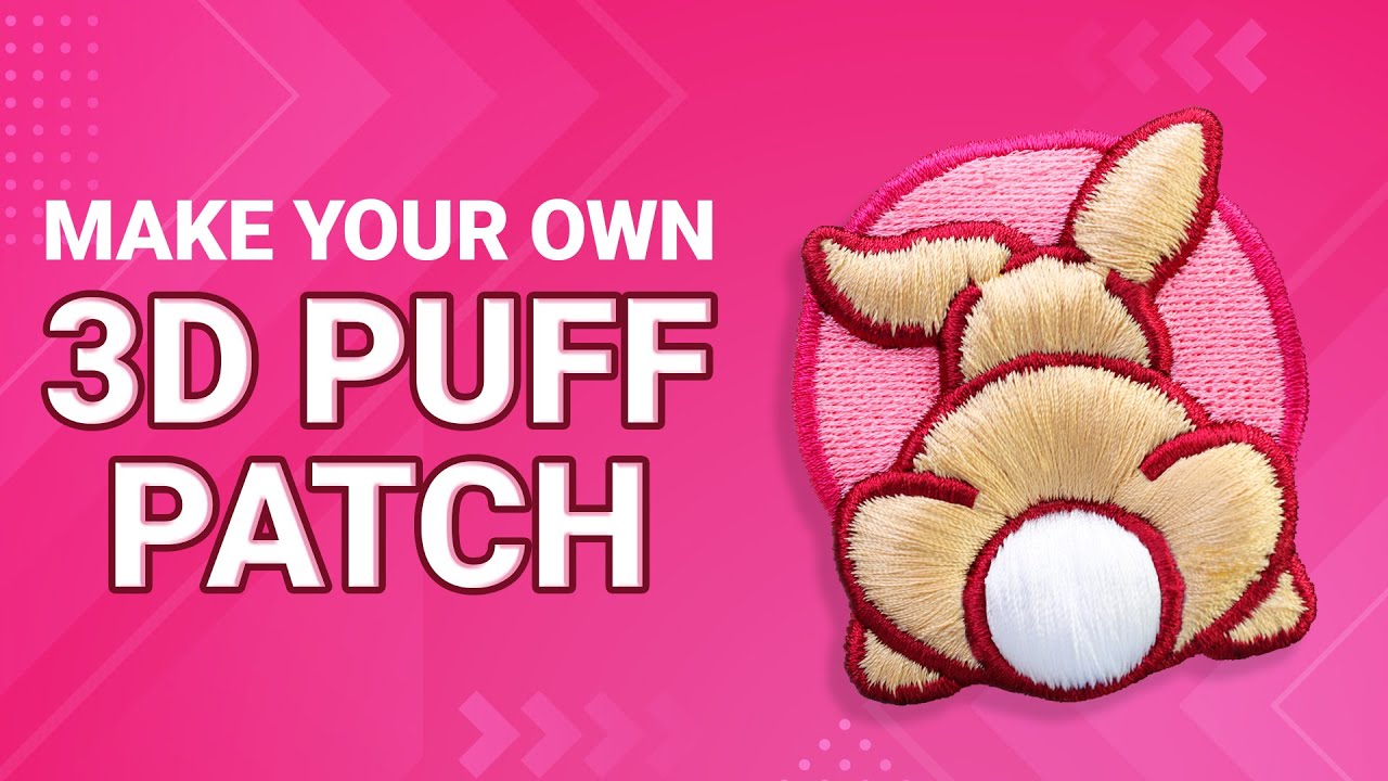 A Simple Guide to Digitizing & Embroidering 3D Puff Patches - YouTube