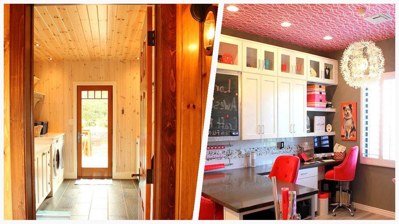 75 Orange Laundry Room With Shaker Cabinets Design Ideas You'll Love ...