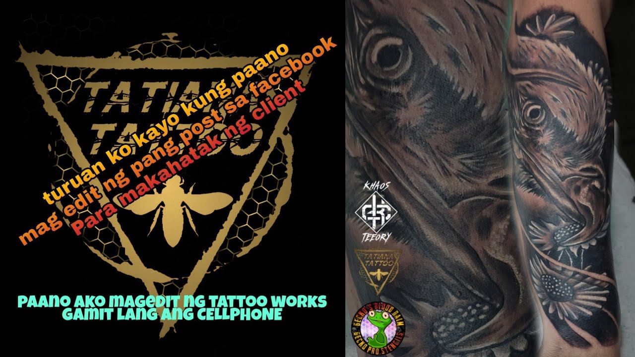 Tattoo tutorial: how to edit your tattoo works before posting it on ...