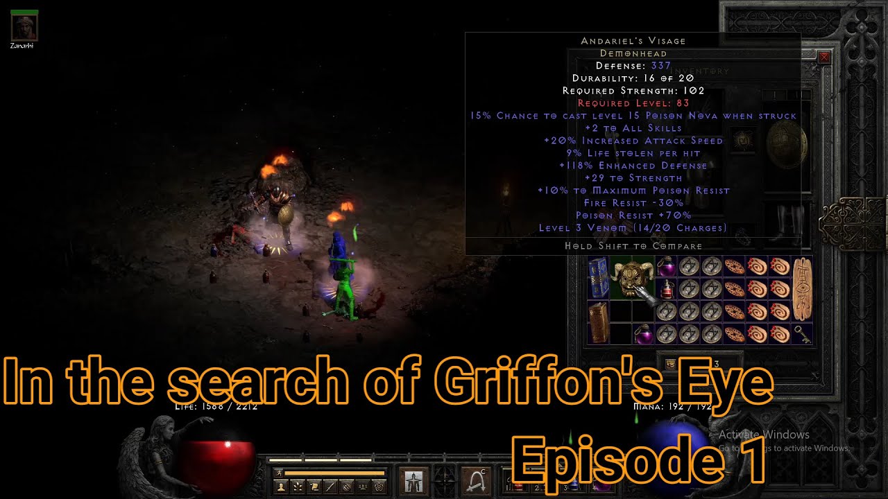 Diablo 2: Resurrected - Ep. 1 In the search of Griffon's Eye. The first ...