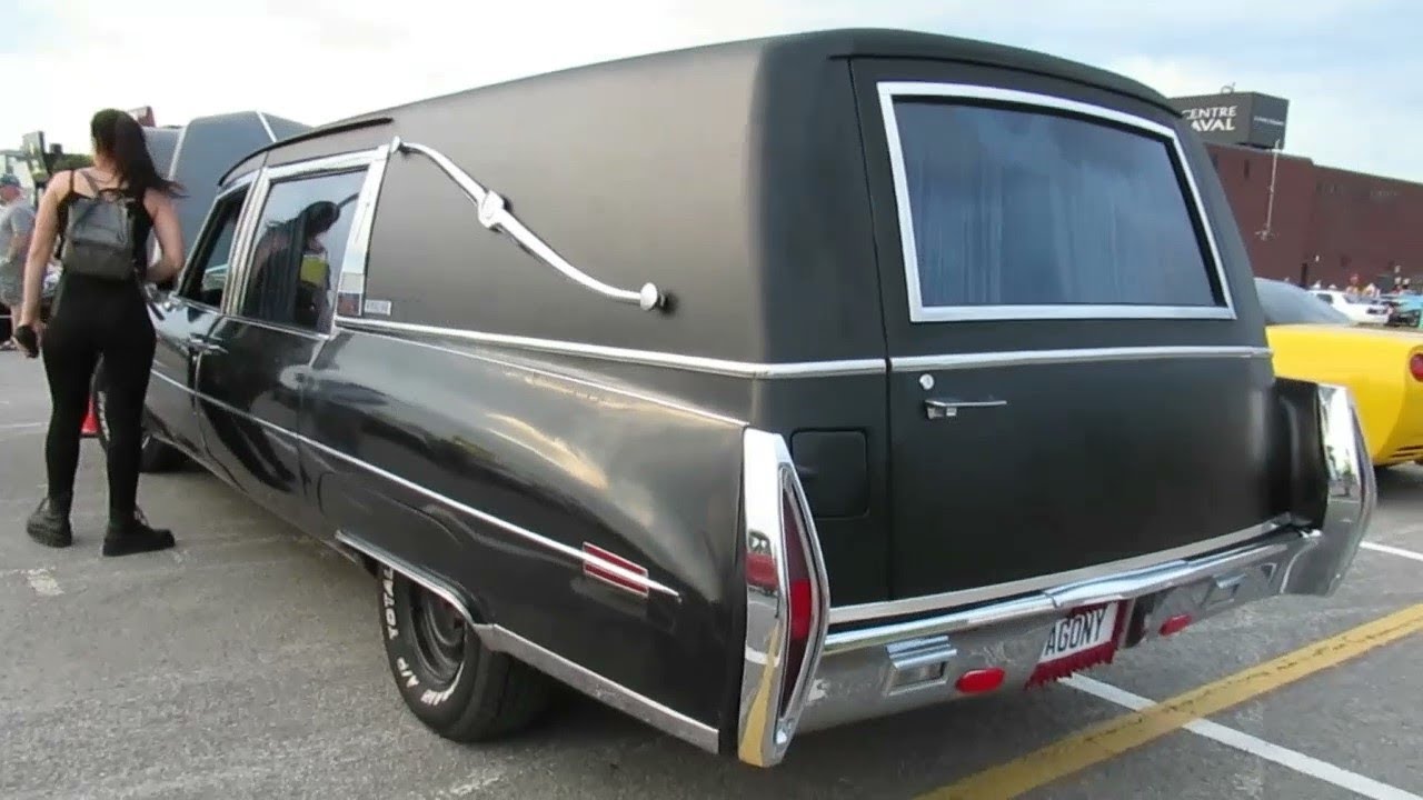 COOL '72 CADILLAC MILLER METEOR HEARSE IN LAVAL QC WOW ! - 7-5-19 - YouTube