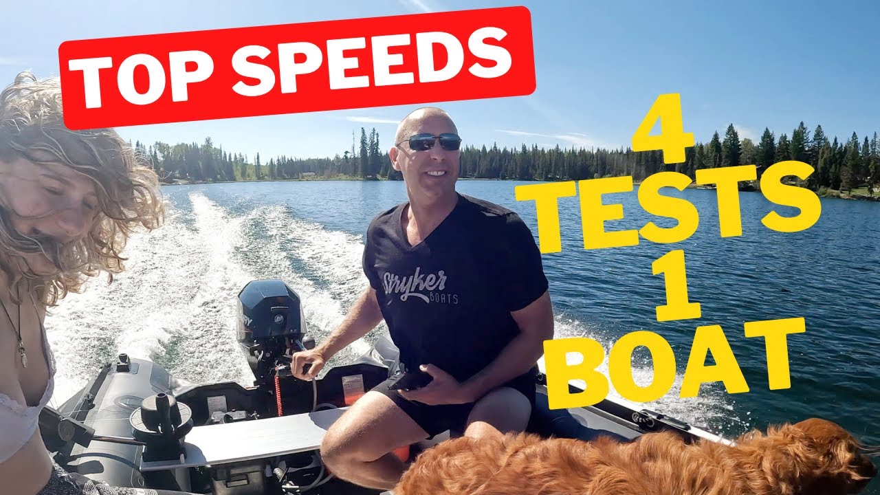 4 SPEED TESTS in 1 INFLATABLE BOAT - YouTube