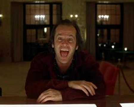 The Shining - Jack Nicholson - Laughing Scene (FRENCH) - YouTube