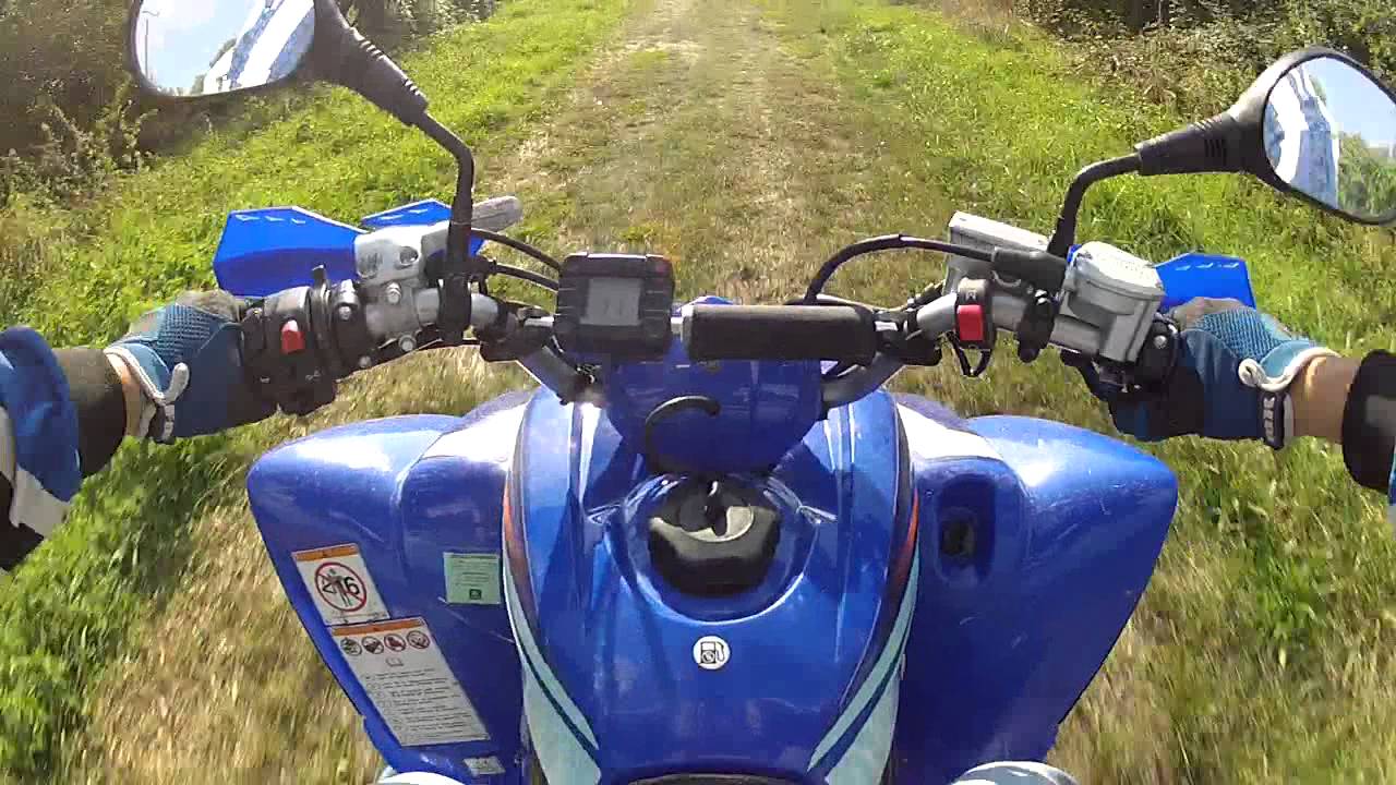 GOPRO chest mount harness ATV Yamaha 350 Raptor - YouTube