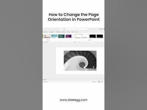How to Change the page orientation in PowerPoint #powerpoint #ppt # ...