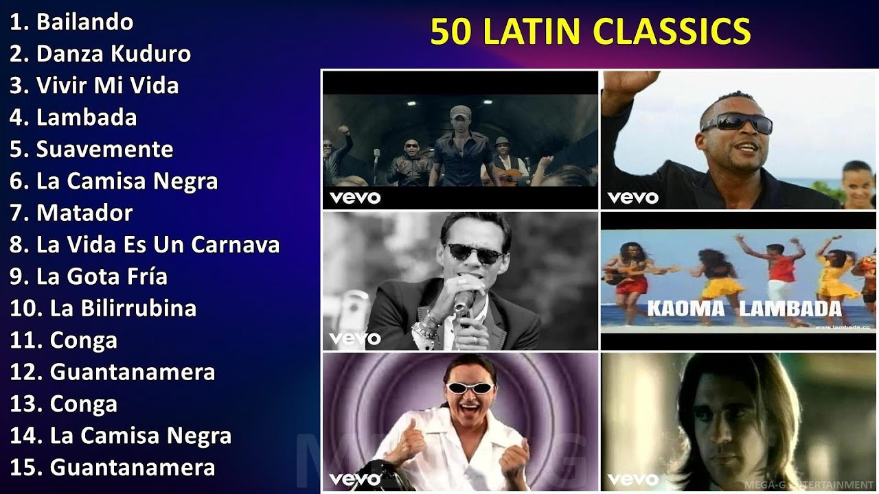 50 Latin Classics ~ Popular Songs - YouTube