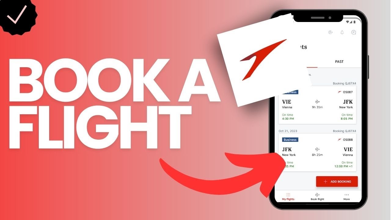 How to book a flight in the Austrian Airlines app? - YouTube