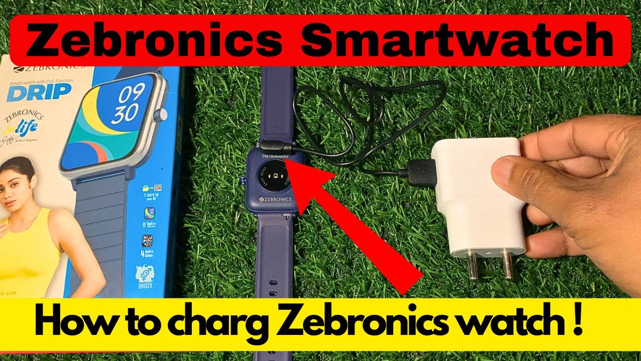 How to charge zebronics smart watch | Zebronics smart watch ko charge ...