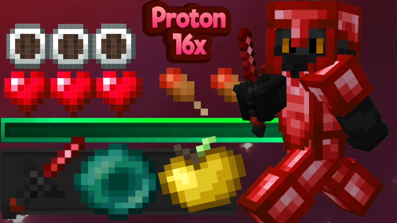 Proton [16x] by vibnwithyou | MCPE PVP TEXTURE PACK - YouTube