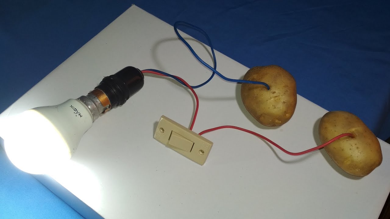 Free Energy Light Bulbs Using Potato - YouTube