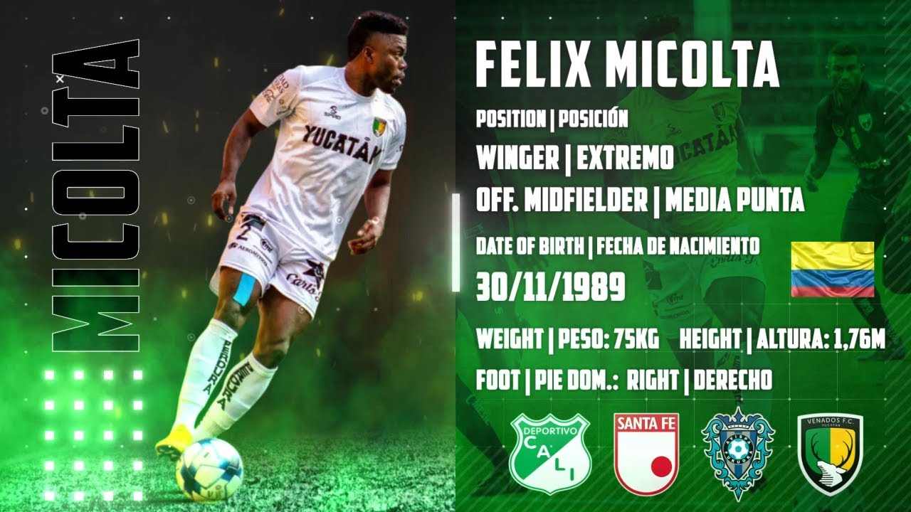 Felix Micolta ⚽ Winger | Offensive Midfielder - Extremo | Media Punta ⚽ ...