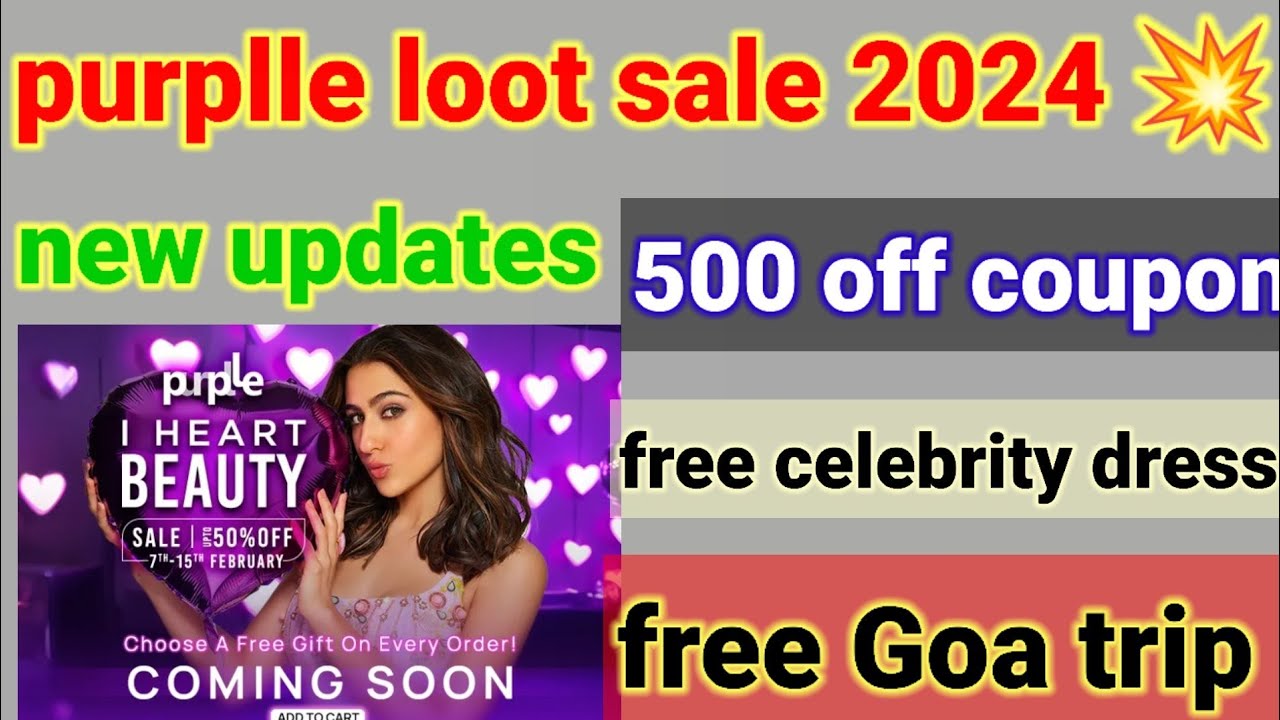 Purplle I heart Beauty loot sale 💥 | Purplle 500 off coupon | purplle ...
