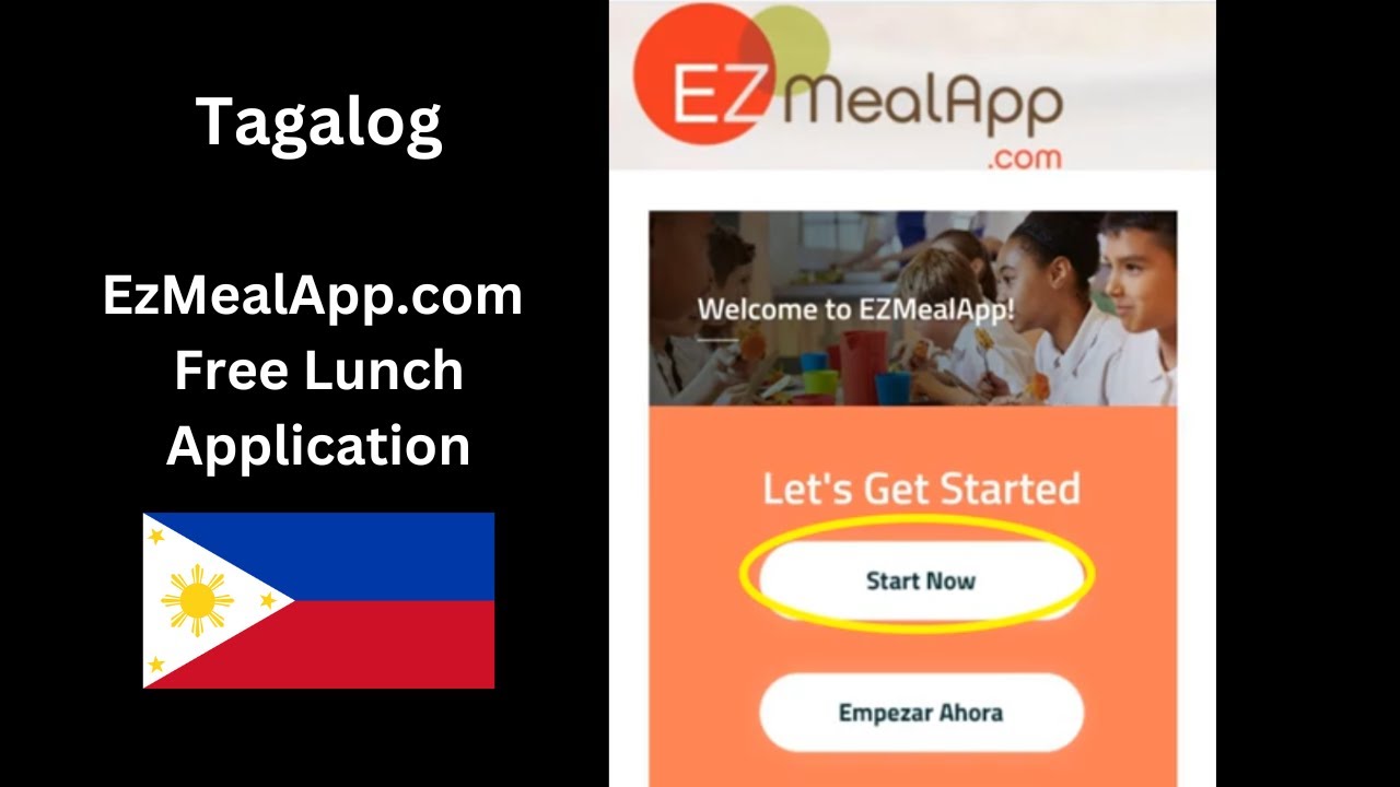Tagalog- EzMealApp.com Lunch Application Directions - YouTube