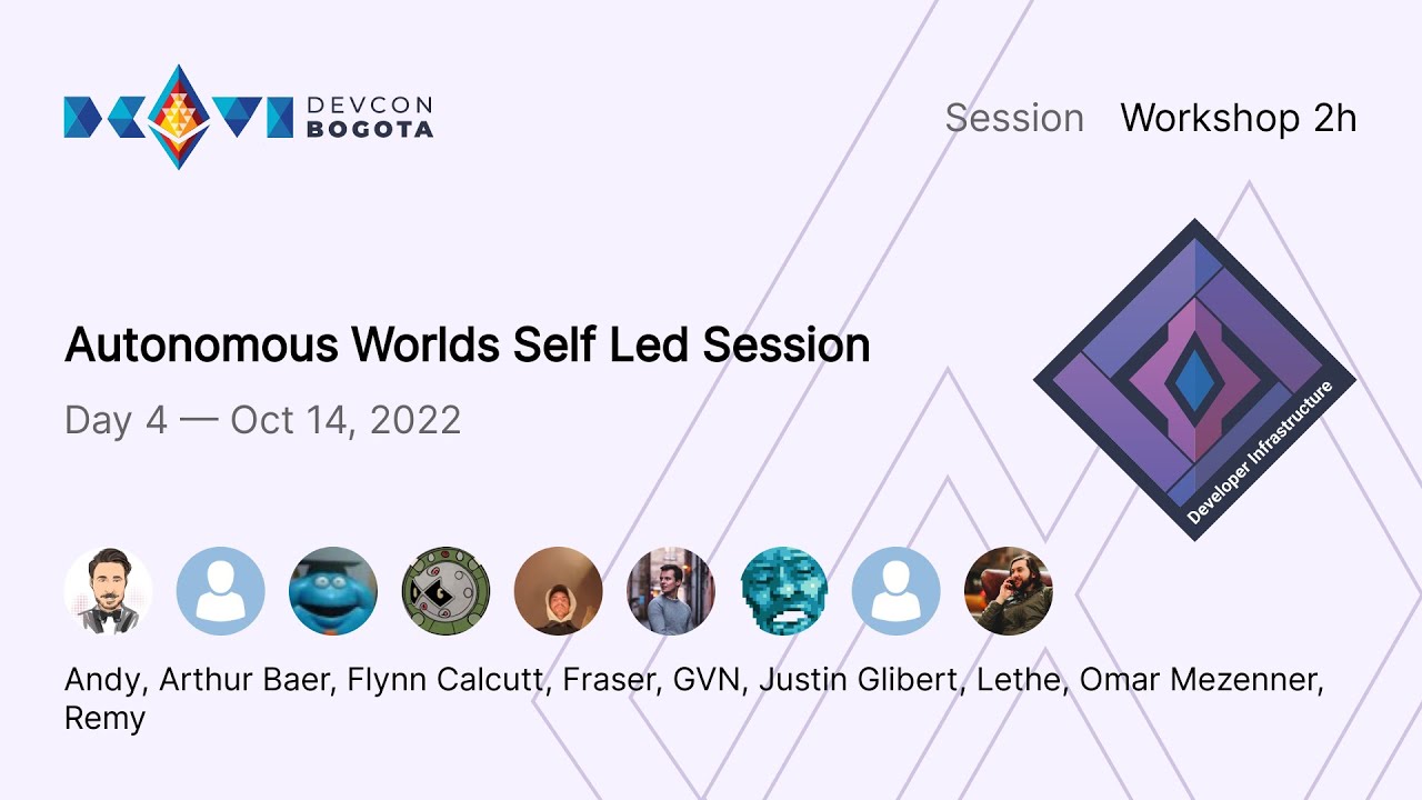 Autonomous Worlds Self Led Session Devcon Bogot YouTube