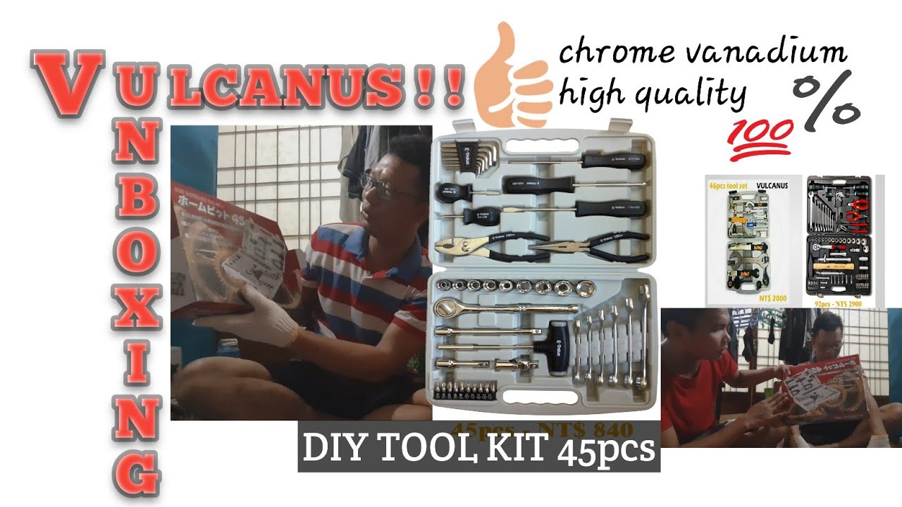 UNBOXING VULCANUS DIY TOOL KIT 45pcs.(high quality ) - YouTube