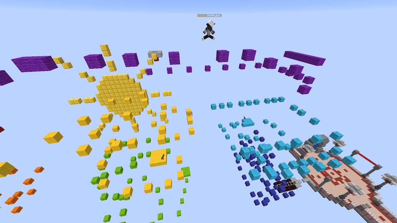 Flawless Hard Parkour Run in map Colors - Manacube Video - YouTube