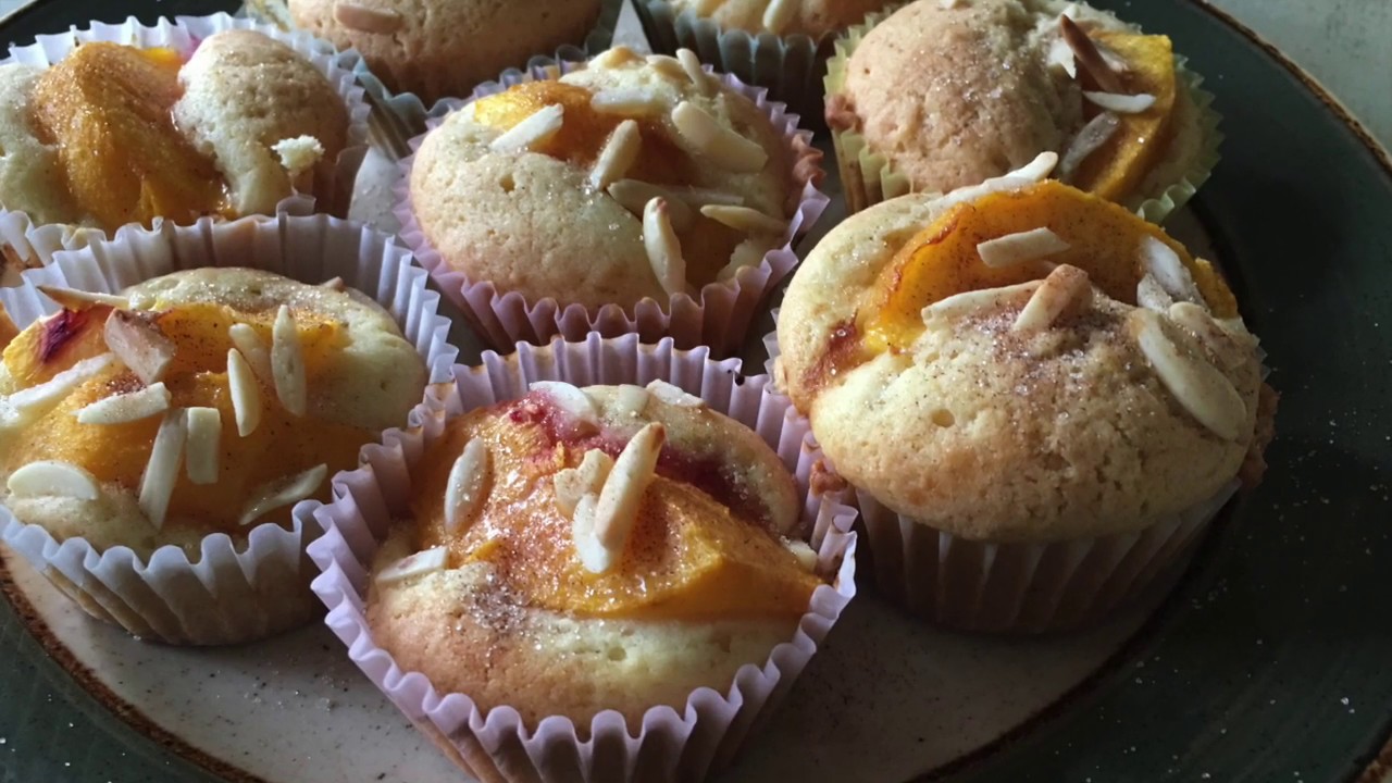 German Peach Muffins - Cooking with Peaches -Easy German Recipe - The ...
