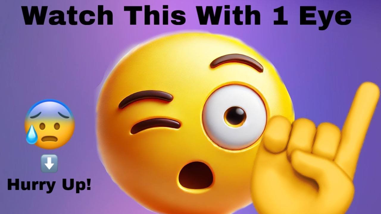 Watch This Video With Only One Eye! - YouTube