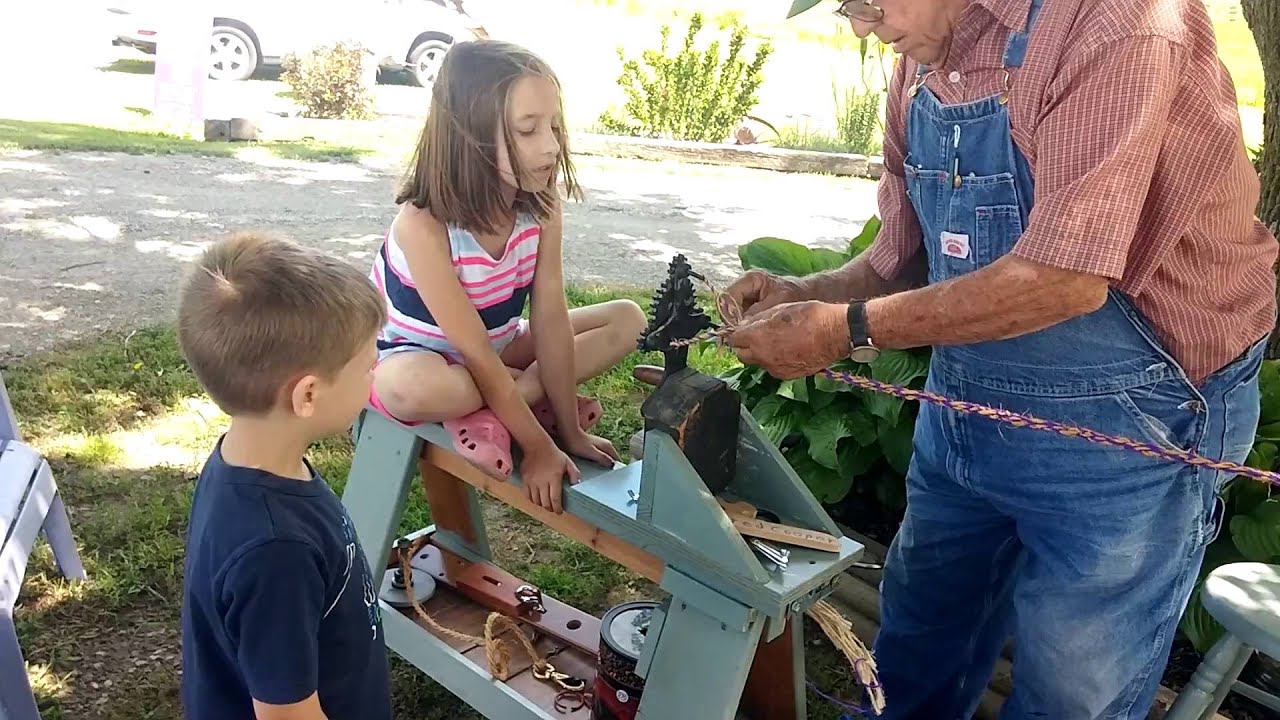 Antique Rope making - YouTube