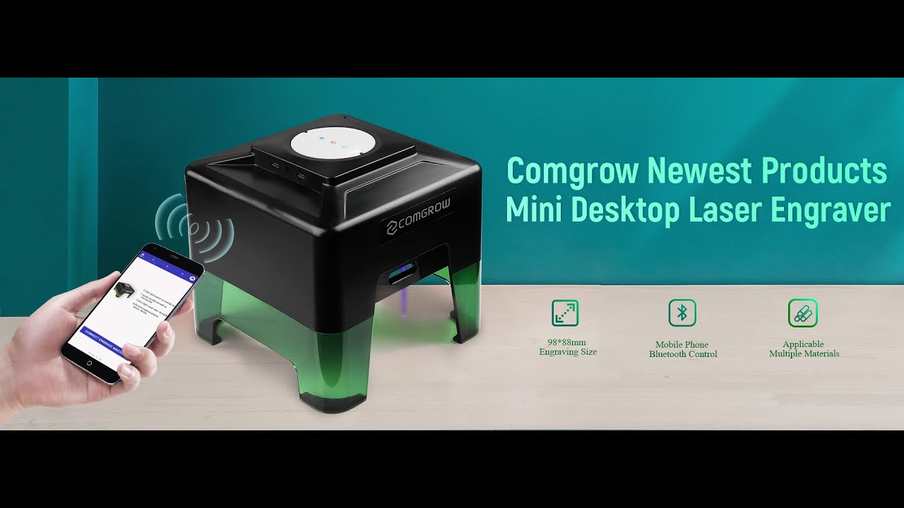 Comgrow Mini Laser Cutter Engraver Unboxing! - YouTube