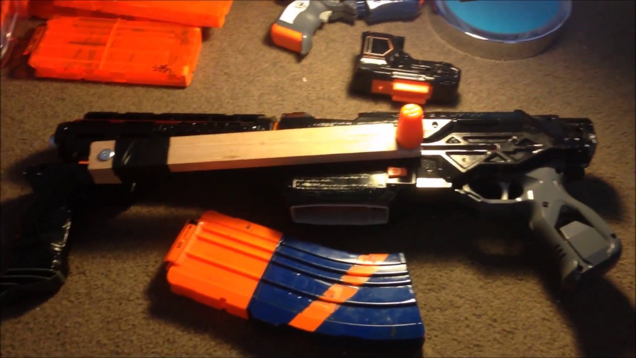 Nerf Tri Strike Pump Action Modification - YouTube