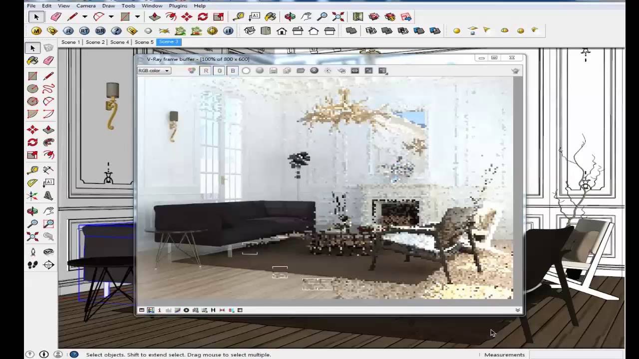 vray lighting tutorial sketchup vray interior lighting #17 - YouTube