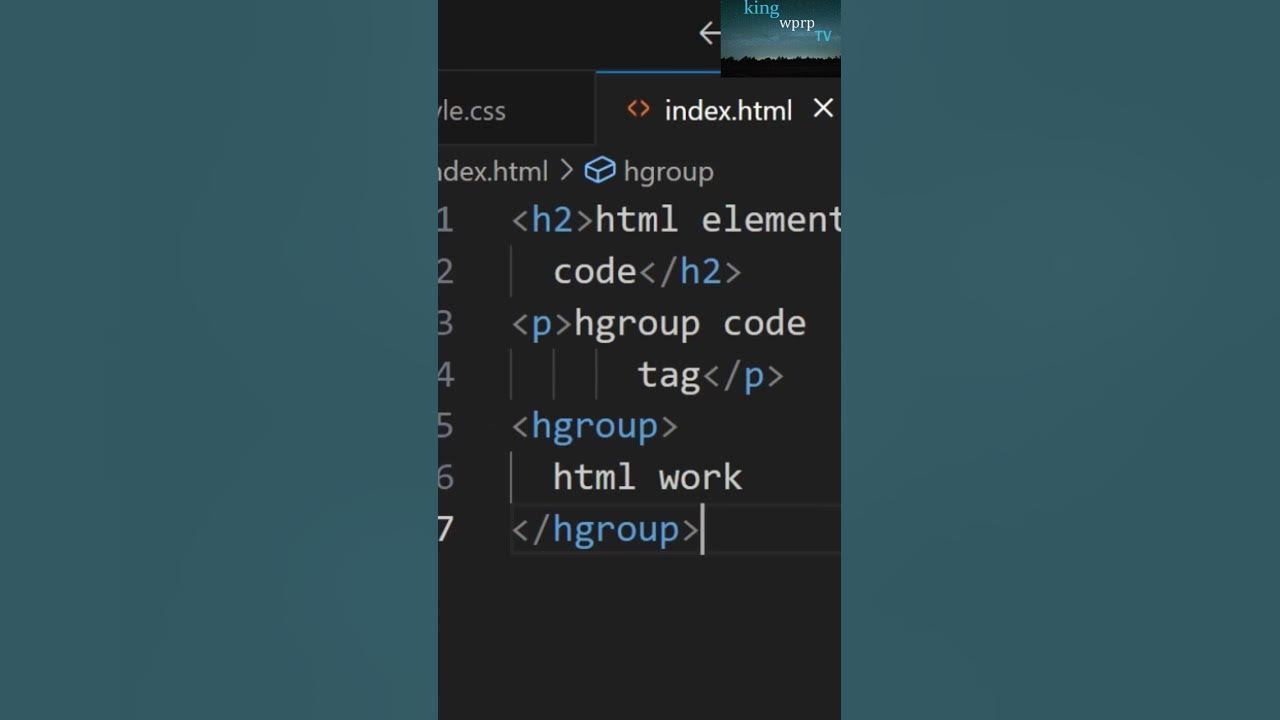 Html Tutorial L Html Element Reference Hgroup Code Htmltutorial Webdevelopmenttutorial Html