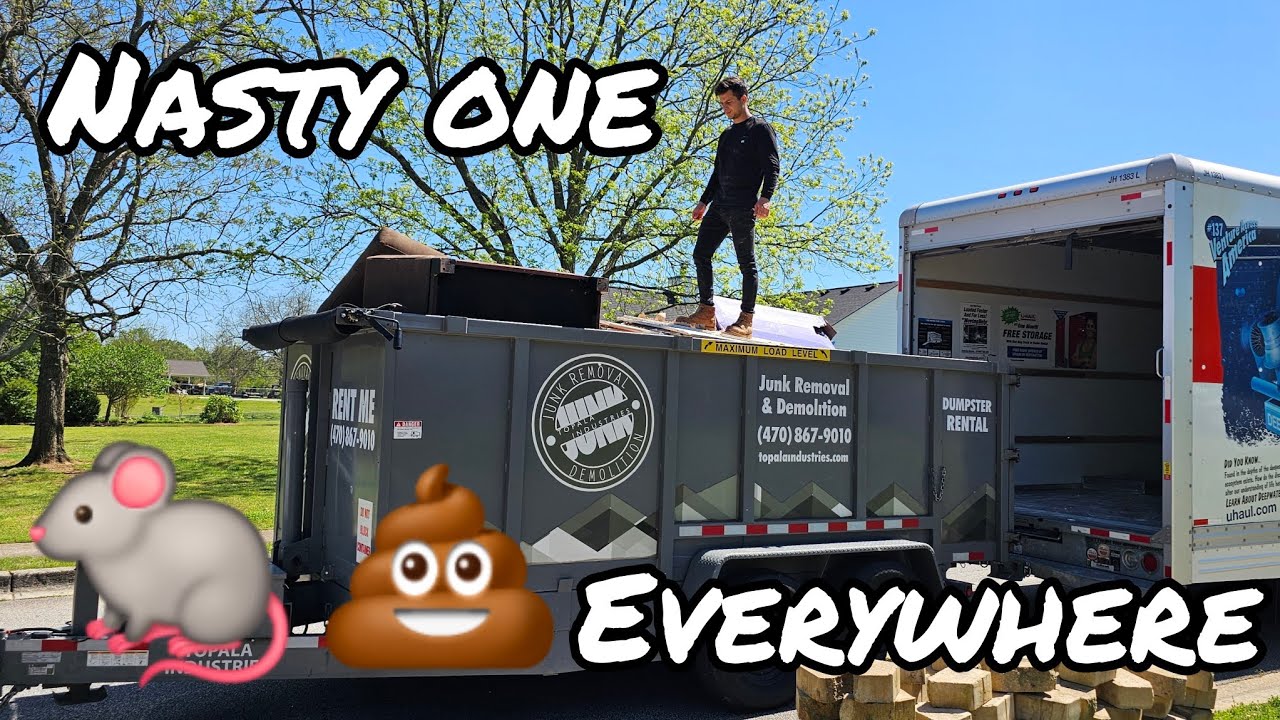 This Is The Nastiest Junk Removal Job I've Ever Done | Rat Poop & Pee ...