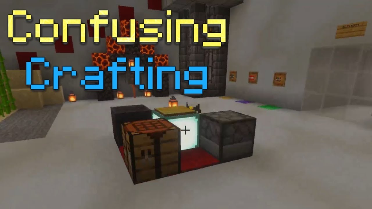 Confusing Crafting -- Minecraft Puzzle Map - YouTube