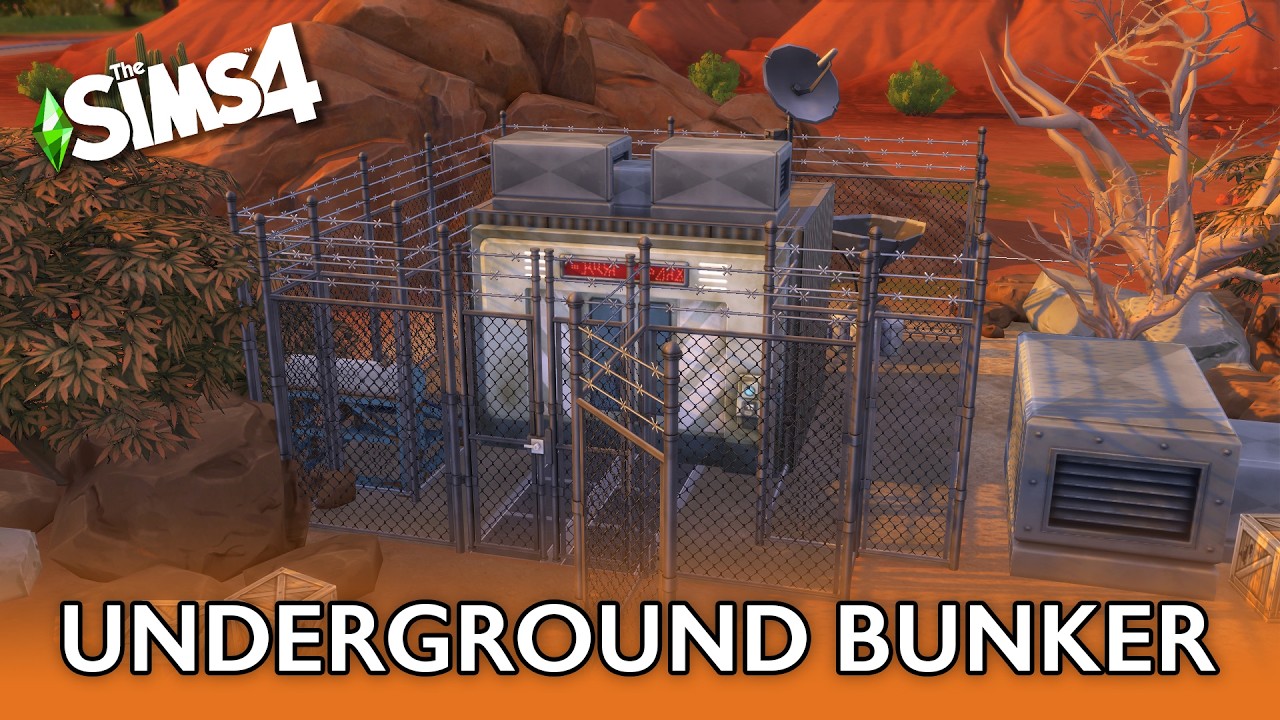 Post-Apocalyptic Underground Bunker | The Sims 4 Speed Build | No CC ...
