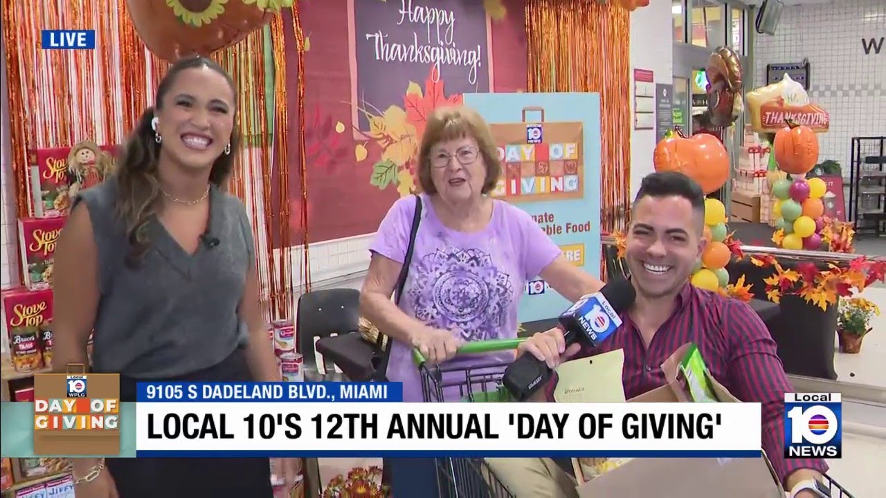 Donations start pouring in for Local 10's annual Day of Giving - YouTube