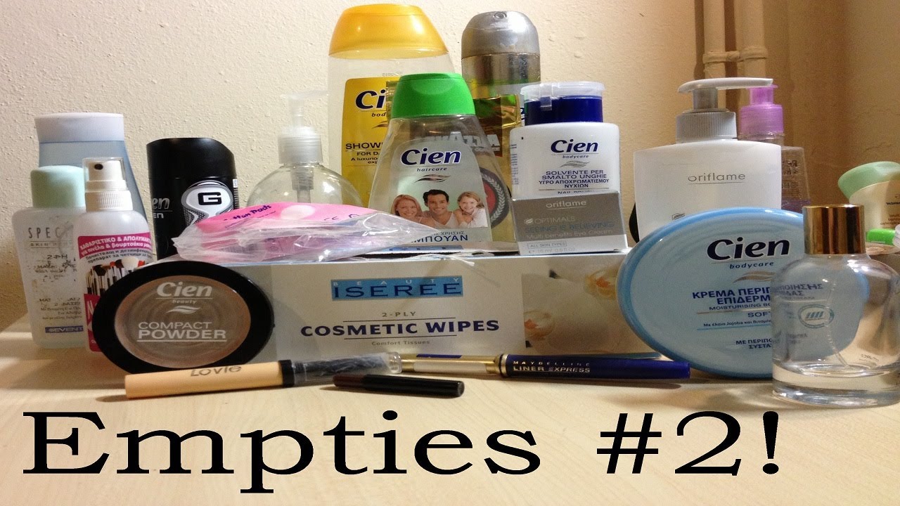 Empties #2! ~ Άδεια προϊόντα #2! (AnotherMakeupWorld) - YouTube