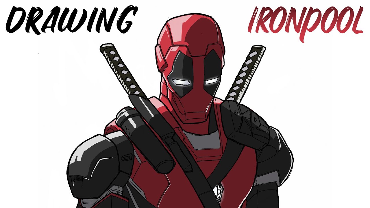 [Drawing Marvel Characters] | Iron Man | Deadpool | Fusion | Timelapse ...