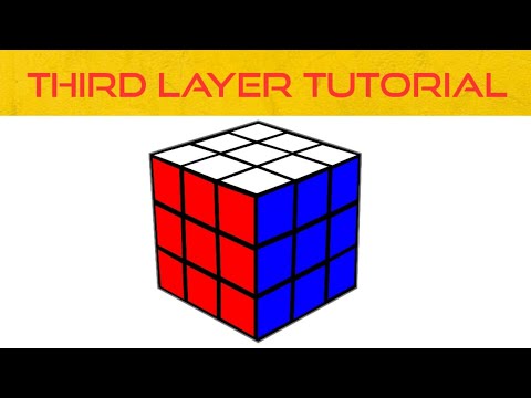 HOW TO SOLVE THIRD LAYER IN RUBIX CUBE - YouTube