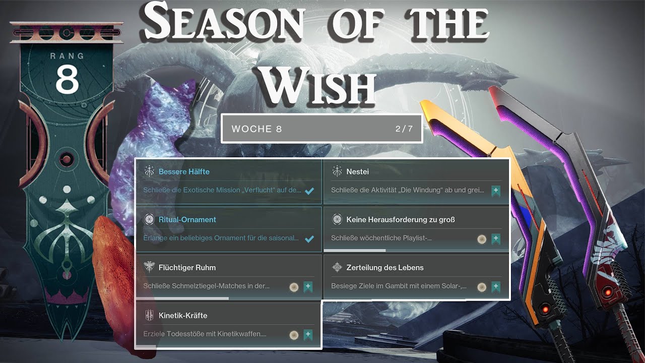 Season of The Wish | Saisonale Herausforderungen Woche 8 | Tipps ...