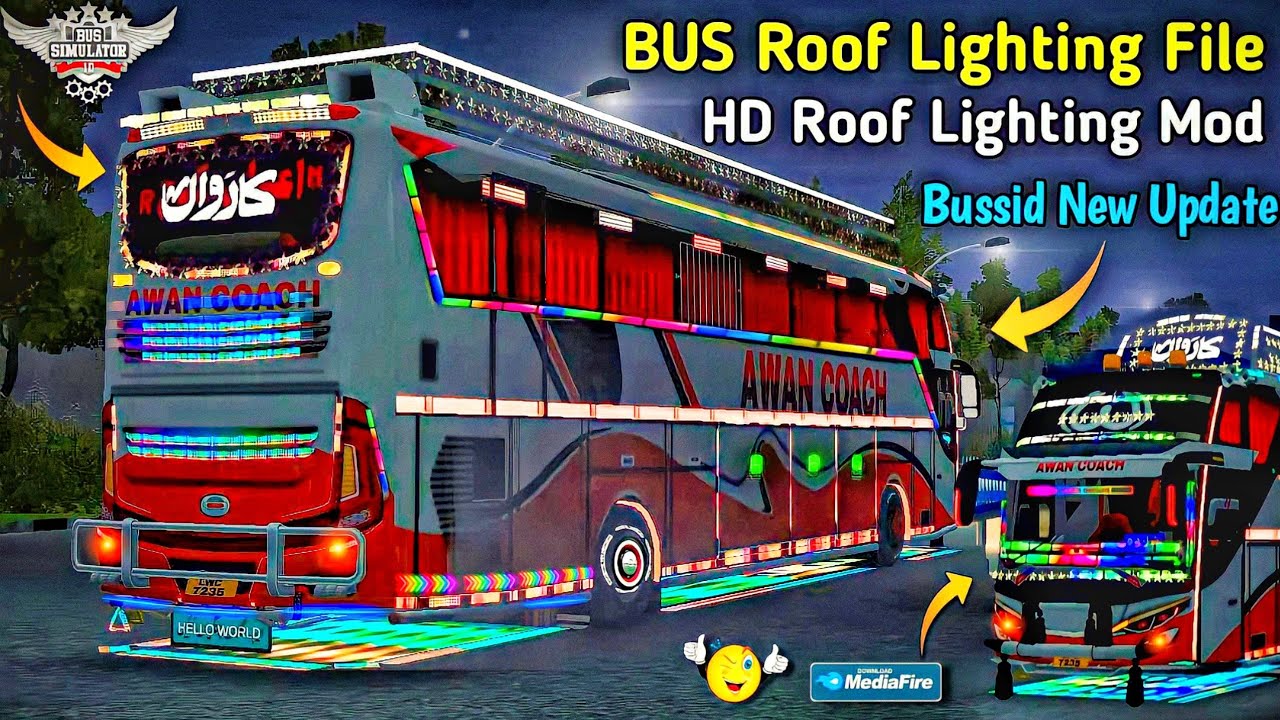 How to New Roof Lighting JB3 Bus Lighting kodename shd light 🚨 - YouTube