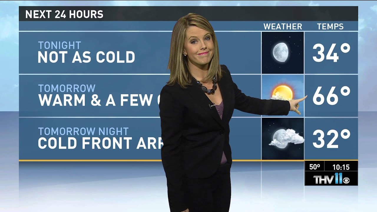 Sarah Fortner --1.19.14 Sunday 10pm Forecast - YouTube