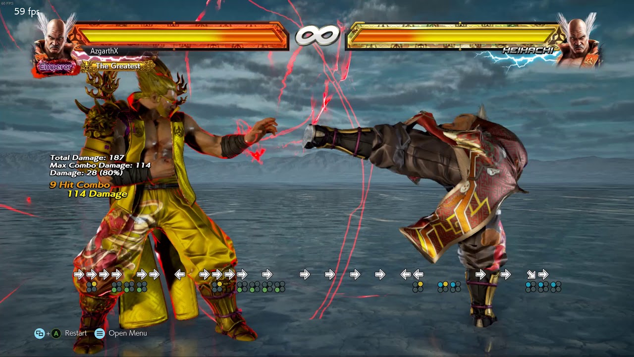 Tekken 7 Omen Thunder God Spin 180 Dmg Death Combo - YouTube