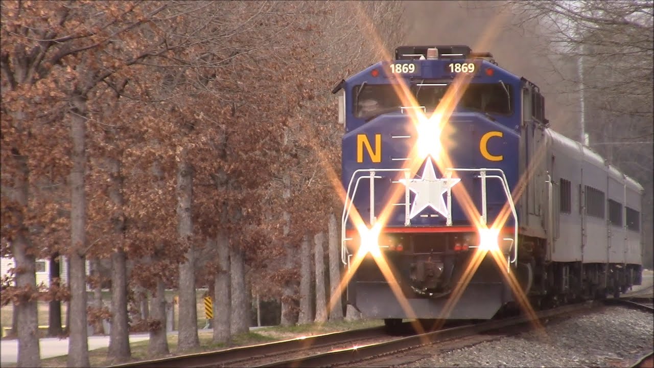 Amtrak 74 & 75 Piedmont & 79 Carolinian - YouTube