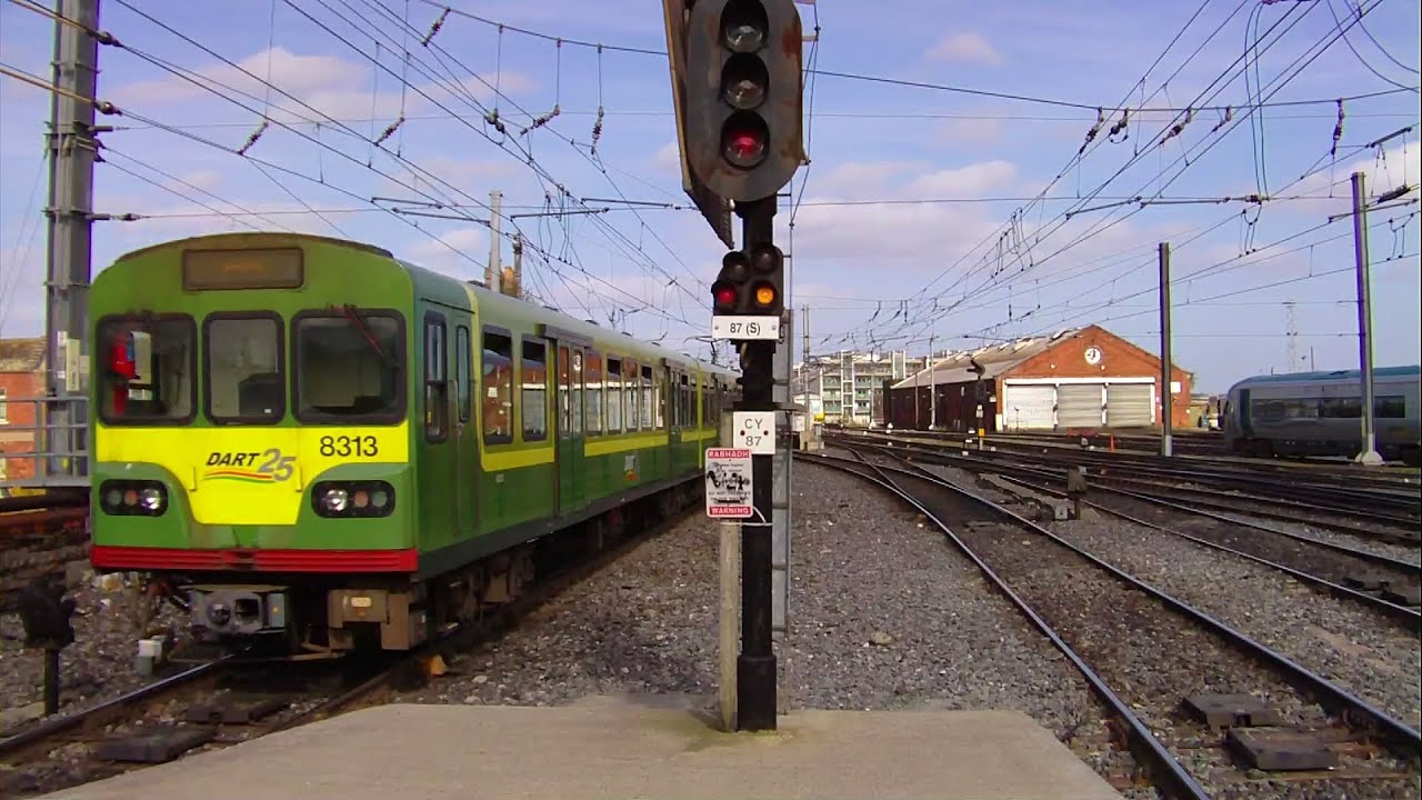 8300 Class Dart leaving Connolly Station, Dublin - YouTube