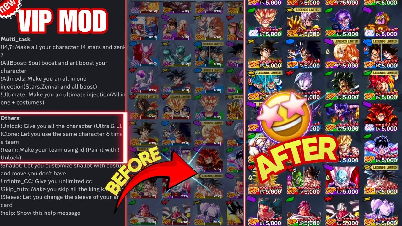 UNLOCK 14 STARS GOKU / UNLOCK ALL CHARACTER 🤩 / Dragon Ball Legends v5 ...