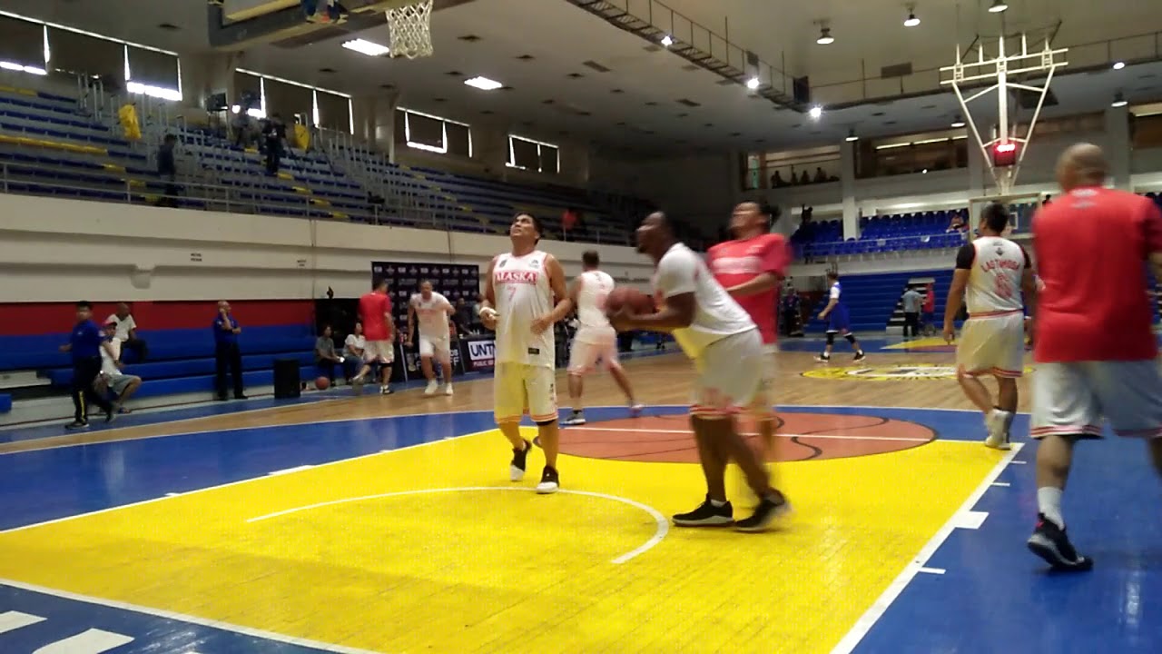 Alaska Aces Pba legends warm up - YouTube