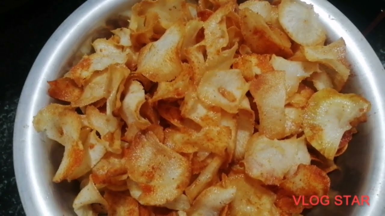 kuchi kilangu chips/maravalli kilangu chips - YouTube