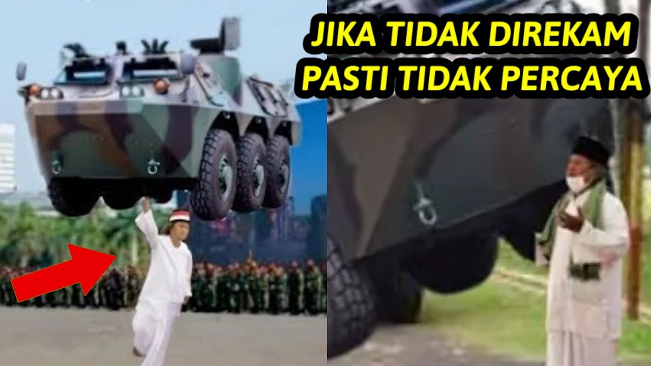 Terekam Kamera! Detik-detik Gus Muwafiq Angkat Panser TNI Seberat 14 ...